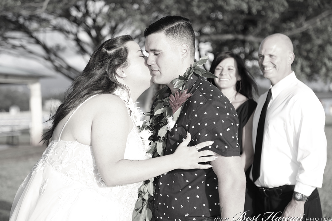 Sunset Wedding at Foster's Point Pearl Harbor-Hickam - Best Hawaii Photos